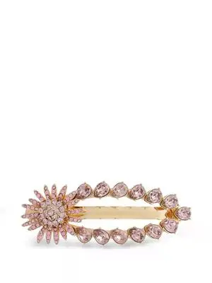 Dolce & Gabbana Re-edition Crystal Embellished Hair Clip - Gold
