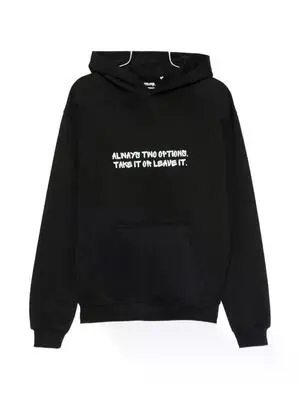 GEORGE. Slogan-print Hoodie - Black