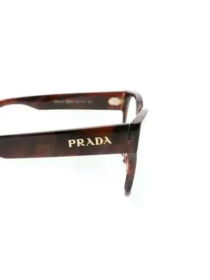 Prada Tortoiseshell Effect Cat Eye Glasses