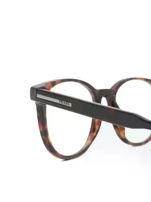 Prada Tortoiseshell-effect Round Frame Glasses