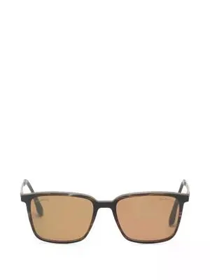 S2S Biarritz Clip-on Rectangle-frame Eyeglasses - Brown