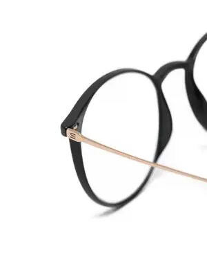 SILHOUETTE Round Frame Eyeglasses - Black