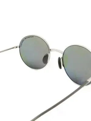 Porsche Design Tone Round Frame Sunglasses