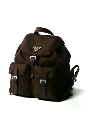 Prada Re-nylon Backpack - Brown