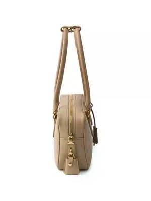 Prada Small Saffiano Leather Top-handle Bag - Neutrals
