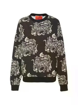 La DoubleJ Off Court Printed Sweatshirt - Black