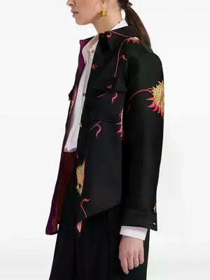 La DoubleJ Derby Jacquard Jacket With Floral Print