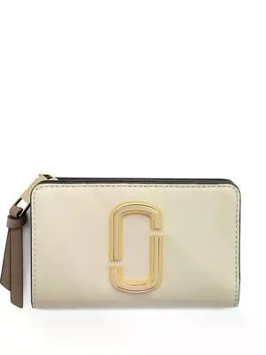 Marc Jacobs The Snapshot J-marc Logo-plaque Wallet - Neutrals