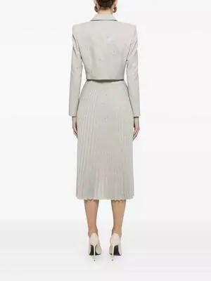 NISSA Embellished Pleated Skirt