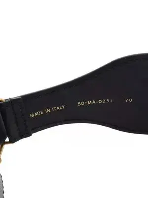 Dior 2021 Embroidered Canvas And Leather Wide Belt