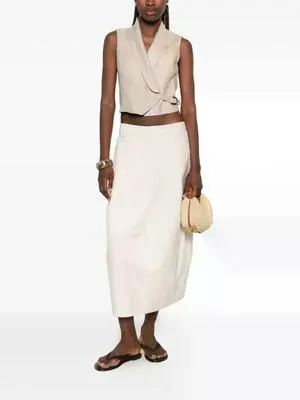 Brunello Cucinelli Buckle-fastening Waistcoat - Neutrals