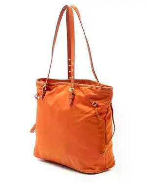 Prada Saffiano Trimmed Tessuto Tote Bag