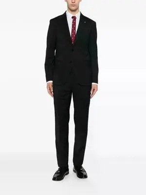 MANUEL RITZ Single-breasted Peak-lapels Suit - Black