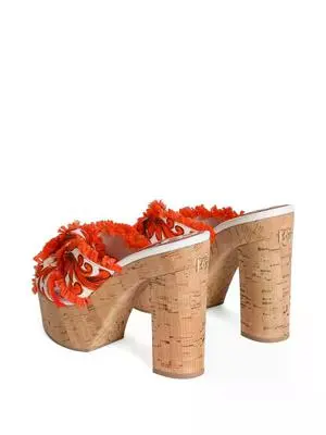 Dolce & Gabbana Majolica-print Brocade Clog Sandals