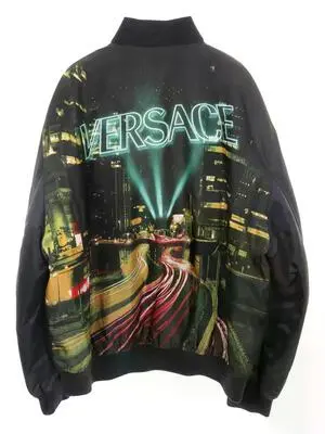 Versace 2020s Printed Bomber Jacket