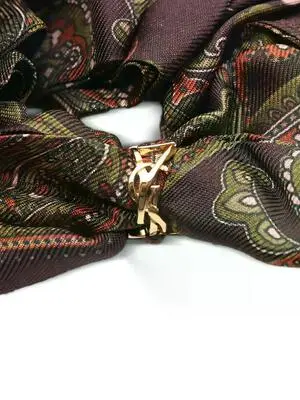 Saint Laurent Paisley Monogram Hair Accessory