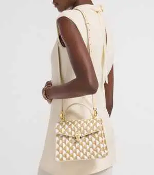 BVLGARI Medium Raffia Serpenti Forever Top-handle Bag