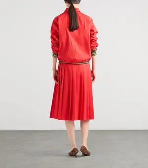 Prada Gabardine Zip-up Blouson Jacket