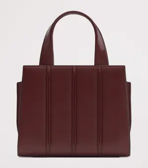 Max Mara Micro Quilted Whitney Top-handle Bag - Red