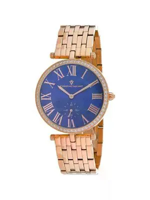 CHRISTIAN VAN SANT Dial Crystal-embellished Watch - Blue
