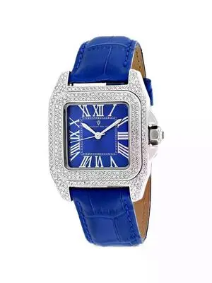 CHRISTIAN VAN SANT Radieuse Crystal-embellished Watch - Blue