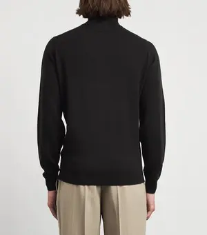 John Smedley Merino Wool Quarter-zip Sweater