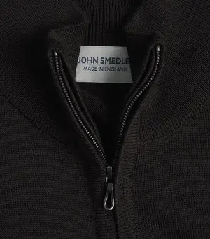 John Smedley Merino Wool Quarter-zip Sweater