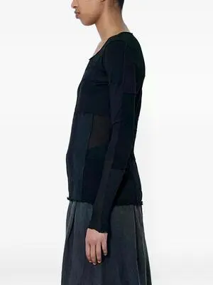 LIMI FEU Patchwork Long-sleeve T-shirt