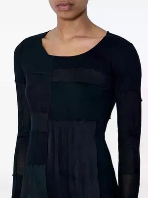 LIMI FEU Patchwork Long-sleeve T-shirt