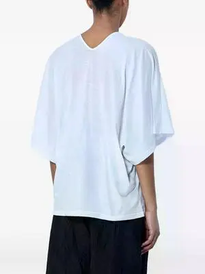 LIMI FEU V-neck T-shirt With Straight Hem