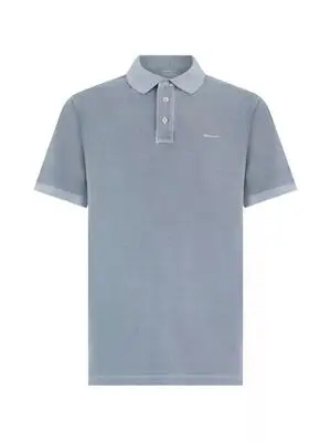 Gant Sunfaded Cotton Polo Shirt - Blue