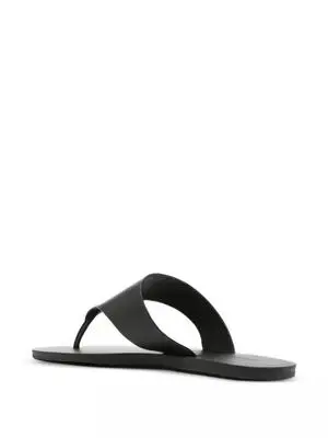 Manebí Leather Thong-strap Sandals - Black
