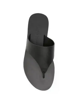 Manebí Leather Thong-strap Sandals - Black