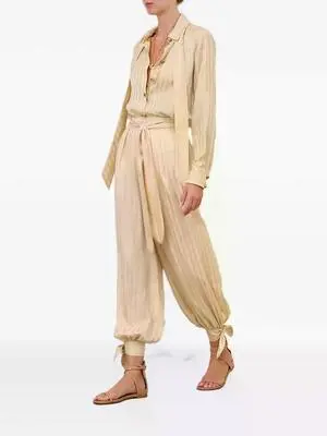 Zimmermann Pussy-bow Striped Shirt