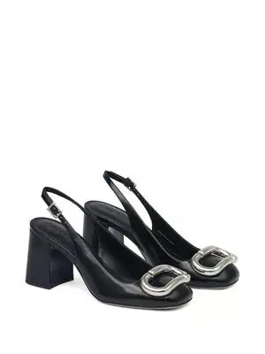 Marc Jacobs Pop J Slingback Pumps - Black