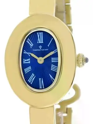 CHRISTIAN VAN SANT CHRISTIAN VAN SANT Anora Oval Bangle Watch Blue