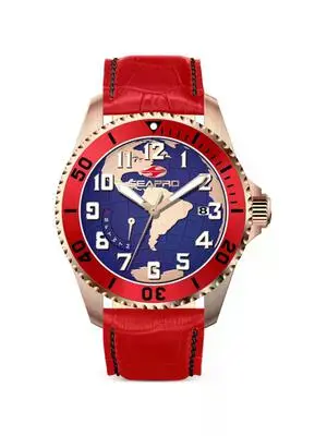 SEAPRO Voyager World Map 42mm Watch - Blue