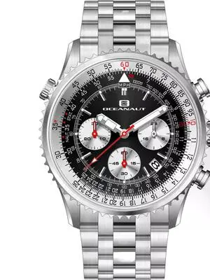 OCEANAUT Flight 46mm Chronograph Watch - Black