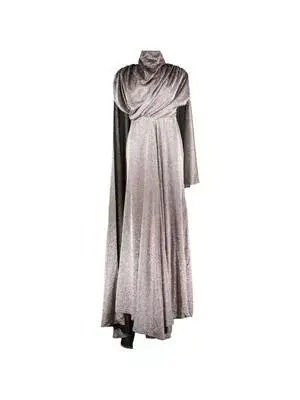 ELLERY Metallic Gown Dress - Silver