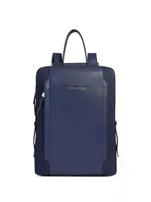 PIQUADRO Leather-panelled Laptop Backpack