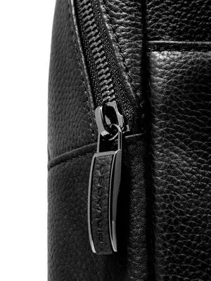 PIQUADRO Pebbled Leather Crossbody Bag