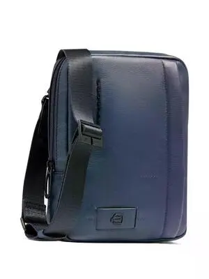 PIQUADRO Logo-plaque Crossbody Bag - Blue