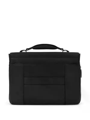 PIQUADRO Expandable Leather Briefcase