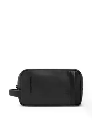 PIQUADRO Grained Leather Toiletry Bag - Black