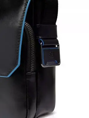 PIQUADRO Logo Plaque Shoulder Bag