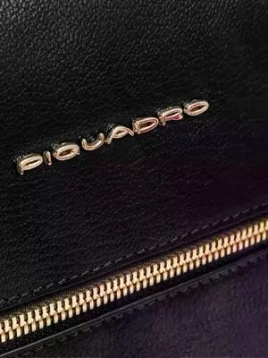 PIQUADRO Leather Laptop Bag With Gold-tone Hardware