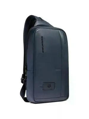 PIQUADRO Convertible Leather Shoulder Bag