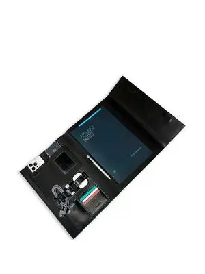PIQUADRO Contrast-stitch Leather Clipboard