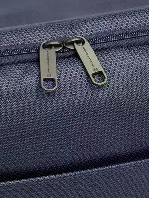PIQUADRO Leather Trim Messenger Bag