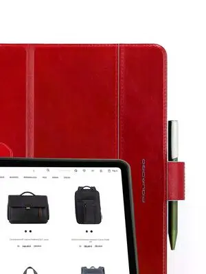 PIQUADRO Leather Ipad Case Air 13 - Red